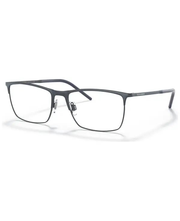 Dolce & Gabbana Rectangle Full Rim Eyeglasses - Matte Navy