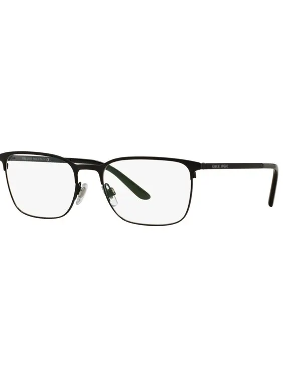 Giorgio Armani Square Eyeglasses - Matte Blac