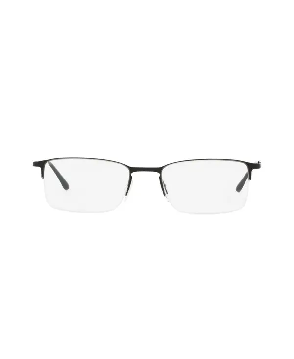 Giorgio Armani Half Rim Eyeglasses - Matte Black
