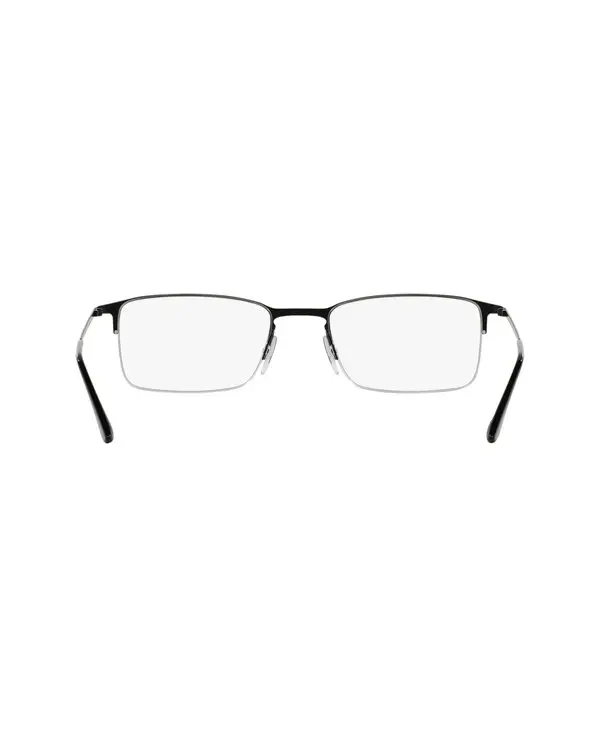 Giorgio Armani Half Rim Eyeglasses - Matte Black