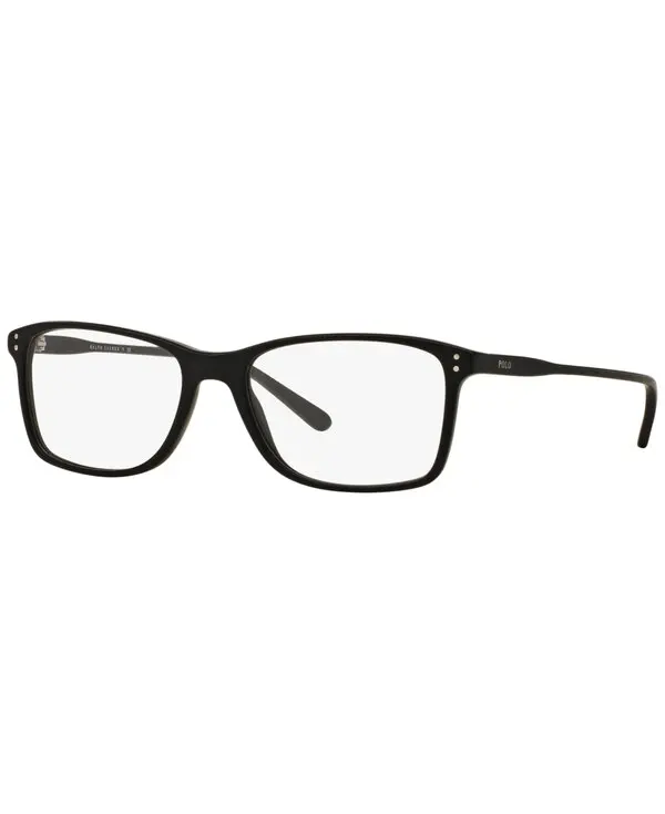 Polo Ralph Lauren Rectangle Full Rim Eyeglasses - Matte Black