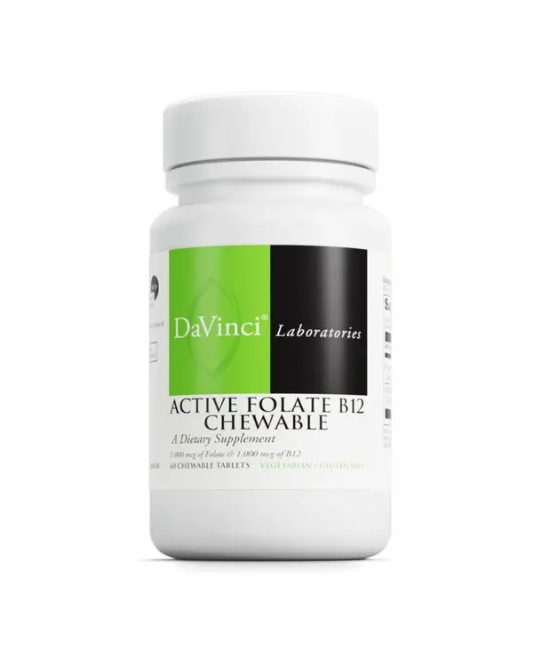 DAVINCI LABORATORIES Davinci Labs Active Folate B12 Chewable - No Color