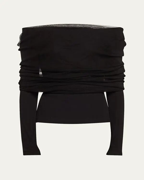 Christopher Esber Sonora Veiled Tulle Top