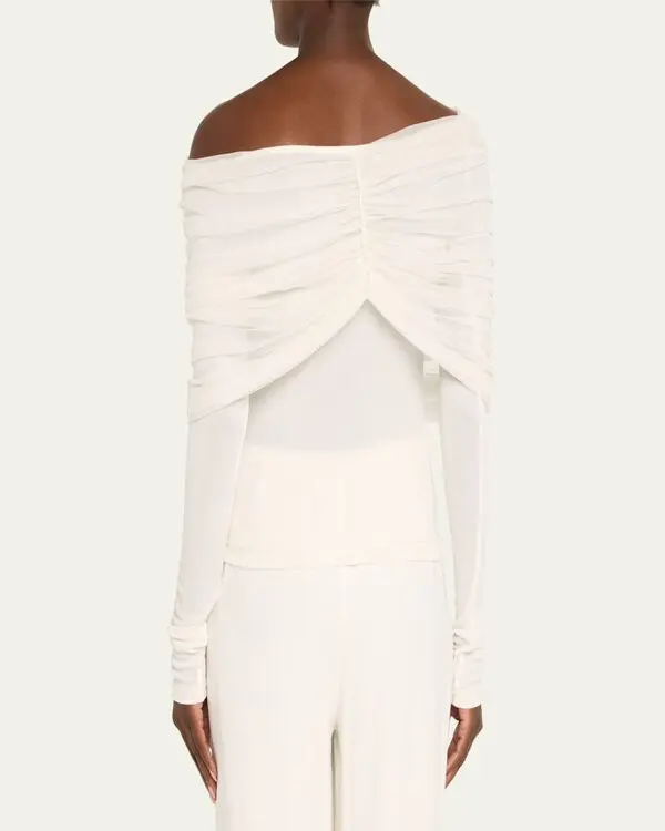 Christopher Esber Sonora Veiled Tulle Top