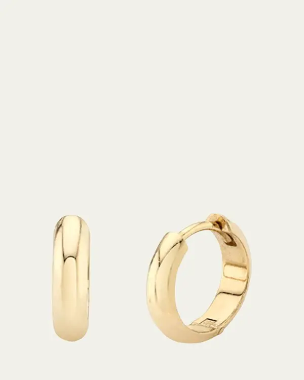 Lizzie Mandler 18k Yellow Basic Chubby Huggie Earrings, 10mm