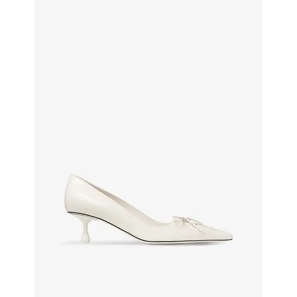 JIMMY CHOO Scarlett 50 Leather Courts - Latte