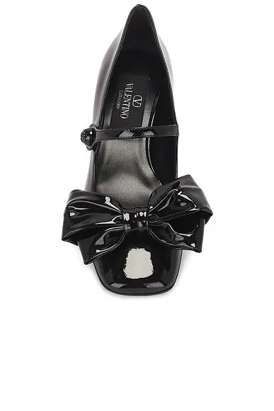 Valentino Garavani Patent Bow Jane 50 Mary Jane Pump