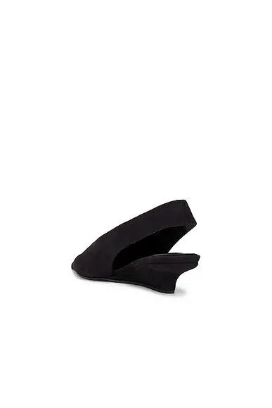 TOTEME Wedge Heel Slingback - Black