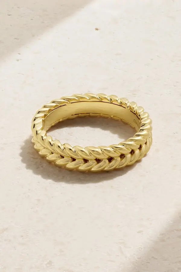 ANITA KO 18-karat Braided Ring - Gold