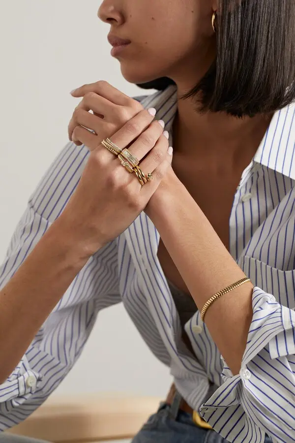 ANITA KO 18-karat Braided Ring