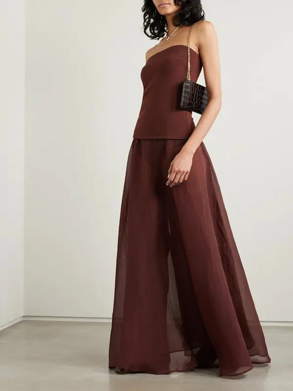 ESSE STUDIOS Aire Silk-organza Maxi Skirt