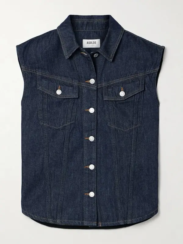 AGOLDE Evan Organic Denim Waistcoat