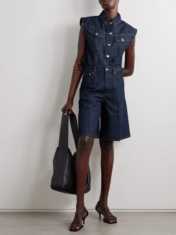 AGOLDE Nolan Organic Denim Shorts - Blue