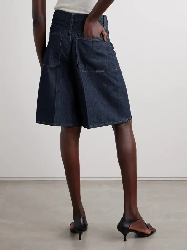 AGOLDE Nolan Organic Denim Shorts - Blue