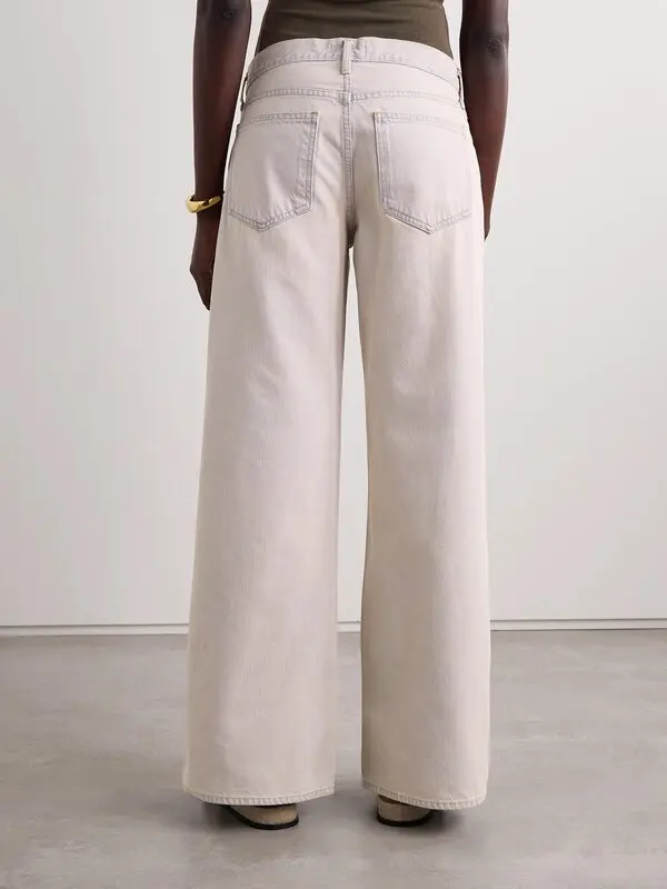 AGOLDE Clara Baggy Low-rise Wide-leg Jeans - Purple