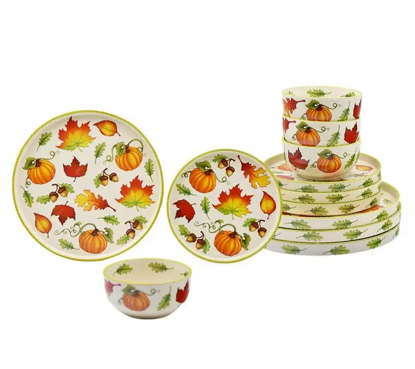TEMP-TATIONS Special Edition Seasonal Stacking Dinnerware - One-color