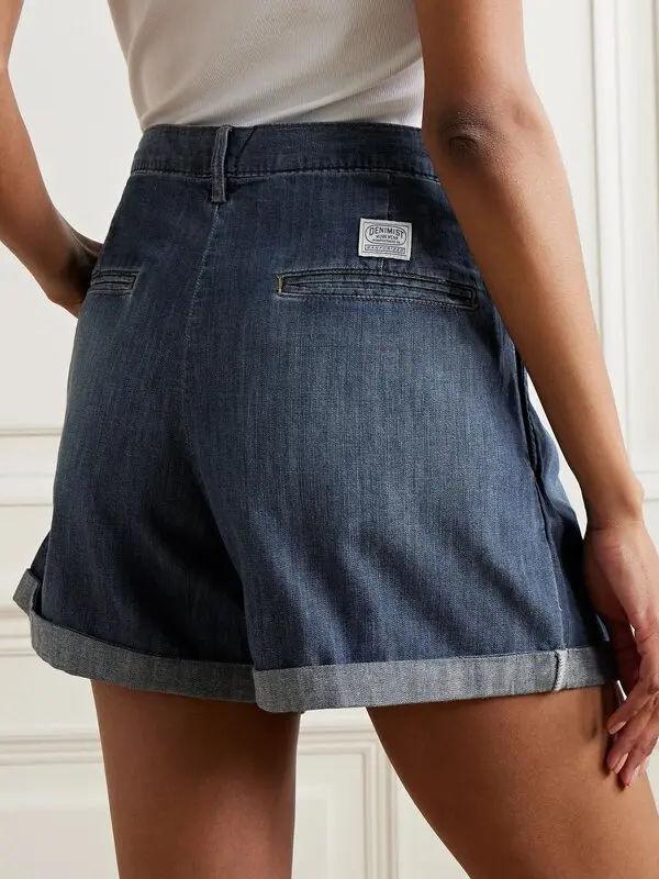 Denimist Blair Pleated Denim Shorts