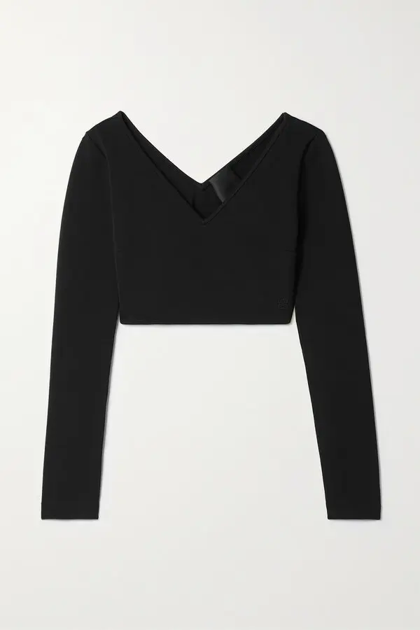 Givenchy Cropped Stretch-knit Top