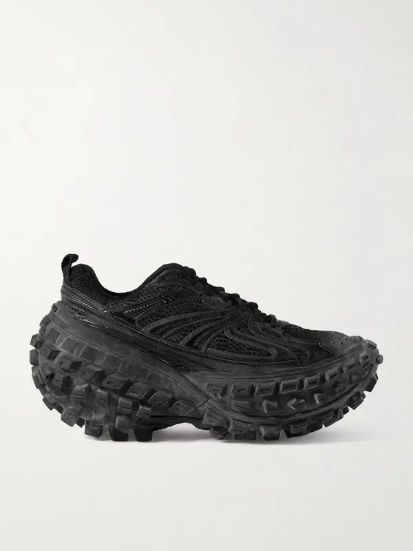 Balenciaga Bouncer Platform Sneakers - Black