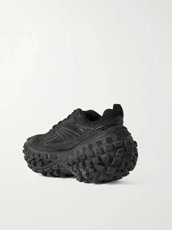 Balenciaga Bouncer Platform Sneakers - Black