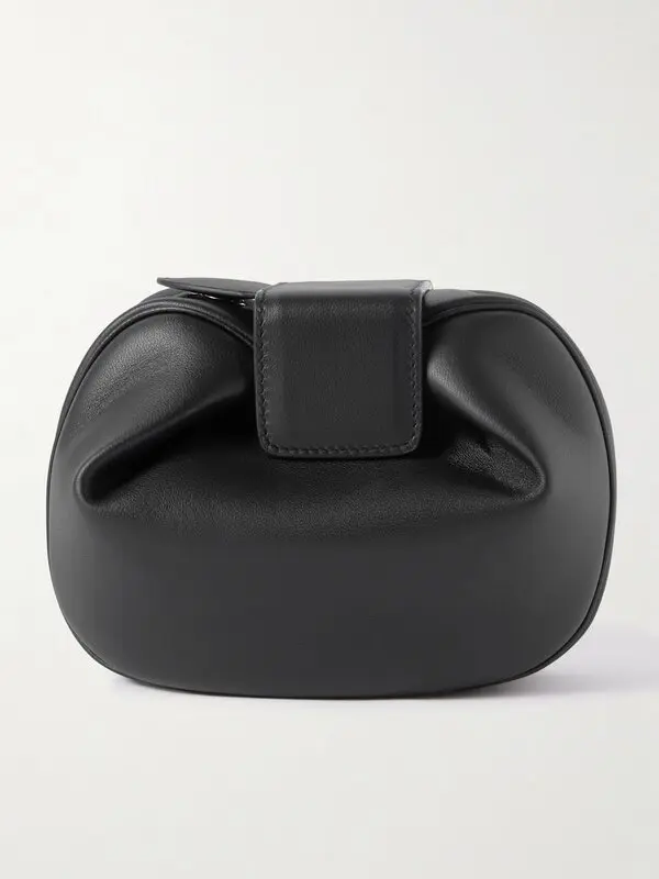 Gabriela Hearst Soft Demi Leather Clutch - Black