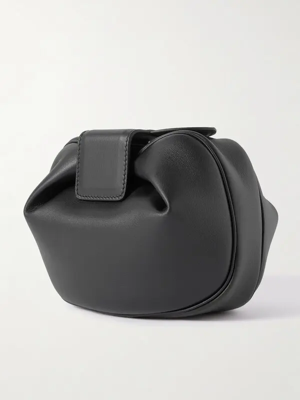 Gabriela Hearst Soft Demi Leather Clutch - Black