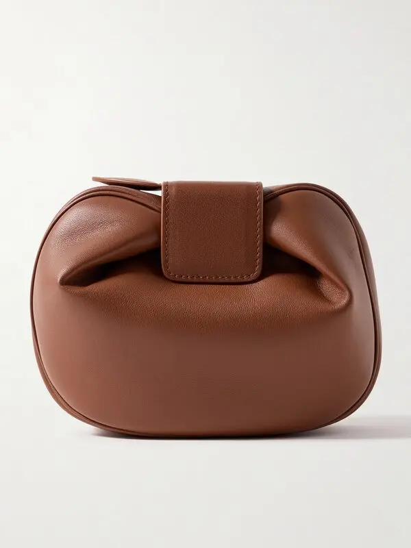 Gabriela Hearst Soft Demi Clutch - Brown