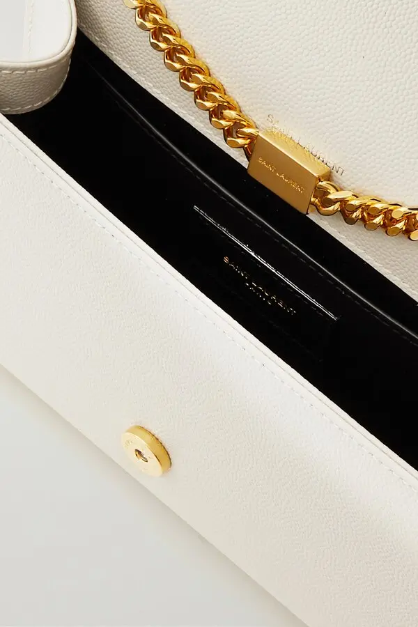 Saint Laurent Kate Embossed-leather Shoulder Bag