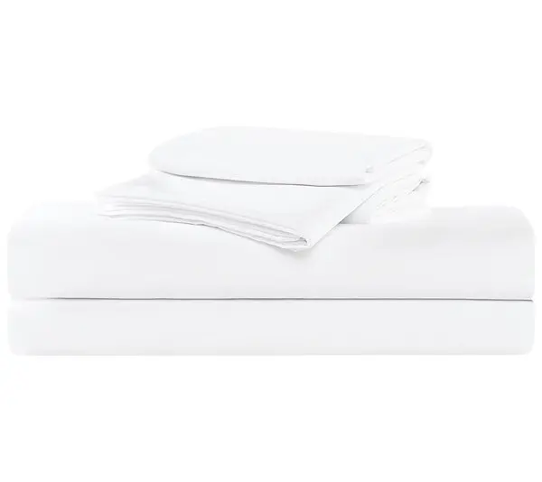TRULY SOFT Green Solid Twin 3 Piece Sheet Set