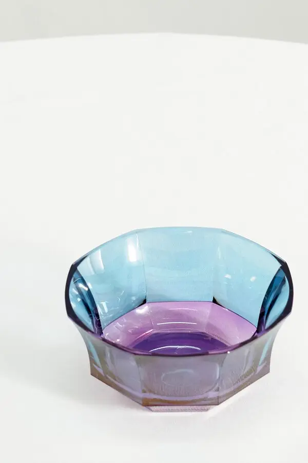 Luisa Beccaria Crystal Dégradé Glass Dessert Bowl
