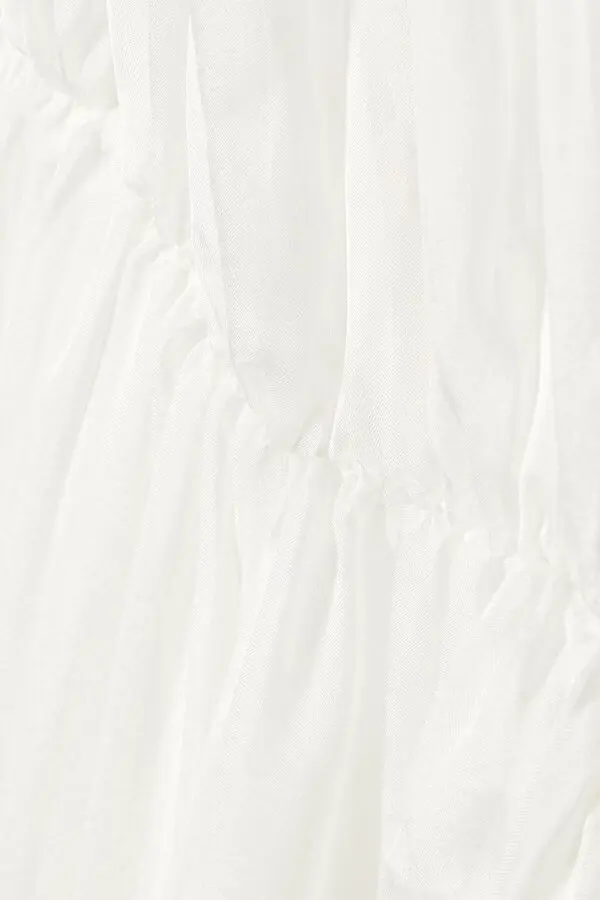RASARIO Ruffled Silk-chiffon Jacket
