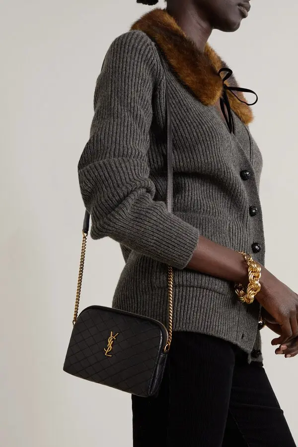Saint Laurent Gaby Medium Quilted Leather Shoulder Bag