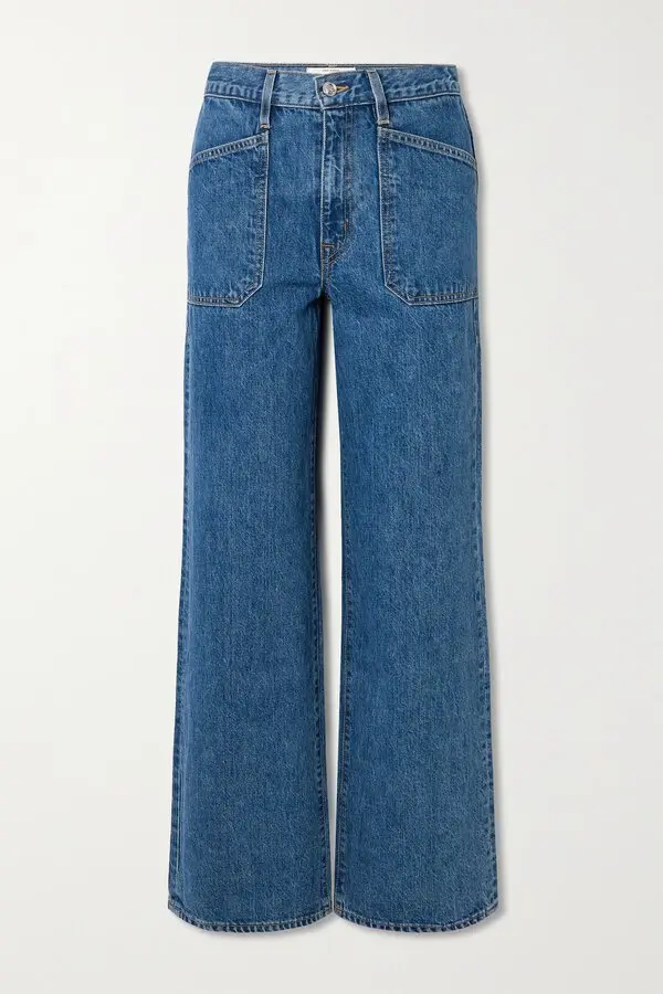 SLVRLAKE Grace Organic High-rise Wide-leg Jeans