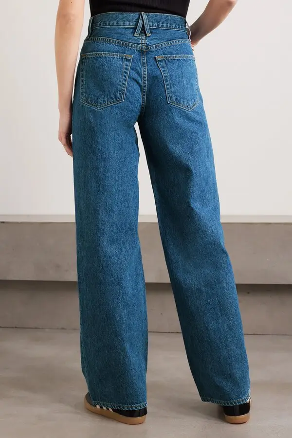 SLVRLAKE Grace Organic High-rise Wide-leg Jeans