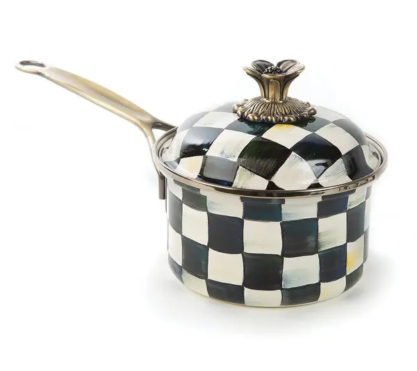 MACKENZIE-CHILDS Courtly Check 1 Quart Saucepan - One-color