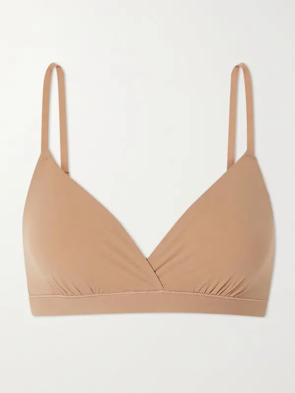 SKIMS Fits Everybody Crossover Bralette - Brown