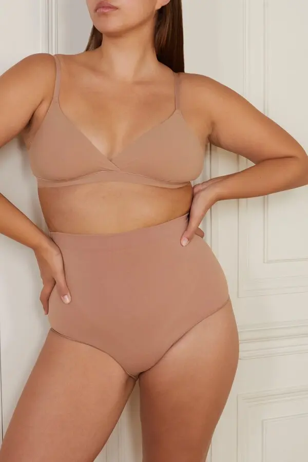 SKIMS Fits Everybody Crossover Bralette - Brown