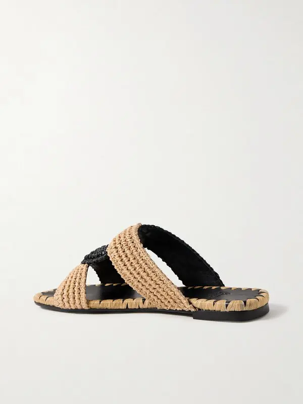 CastaÑer Prado Raffia Slides