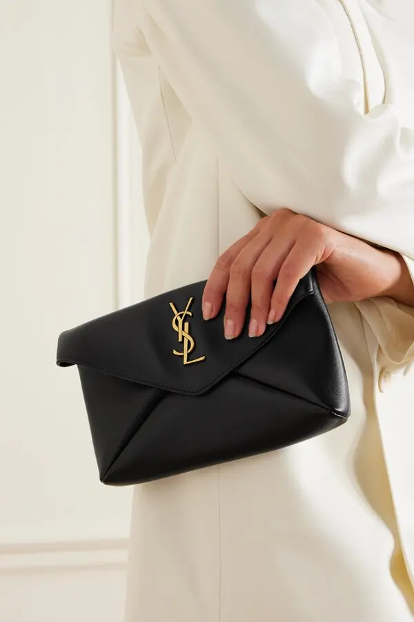Saint Laurent Cassandre Small Clutch - Black
