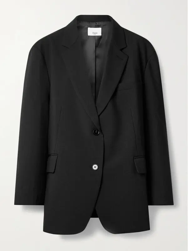 THE FRANKIE SHOP Bea Crepe Blazer - Black