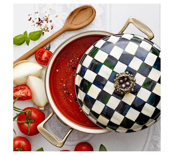MACKENZIE-CHILDS Courtly Check 3 Quart Casserol E