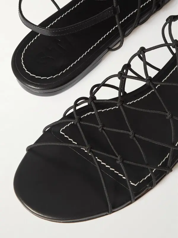 Staud Gio Knotted Elastic Sandals