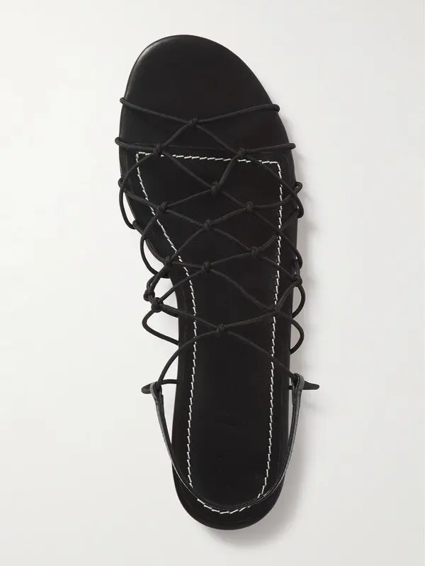 Staud Gio Knotted Elastic Sandals