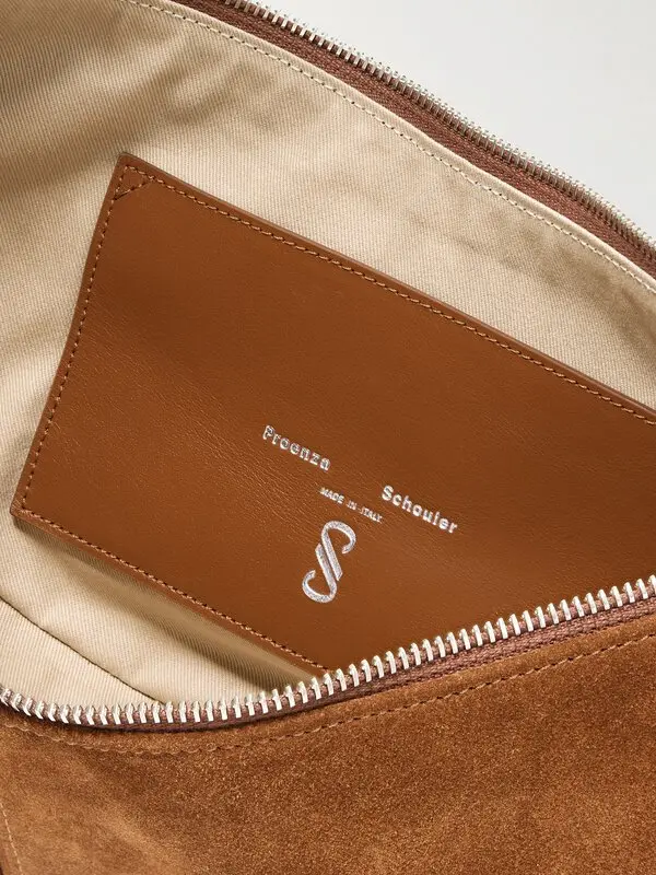 Proenza Schouler Paneled Suede Shoulder Bag