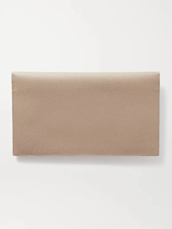 Saint Laurent Uptown Textured-leather Pouch