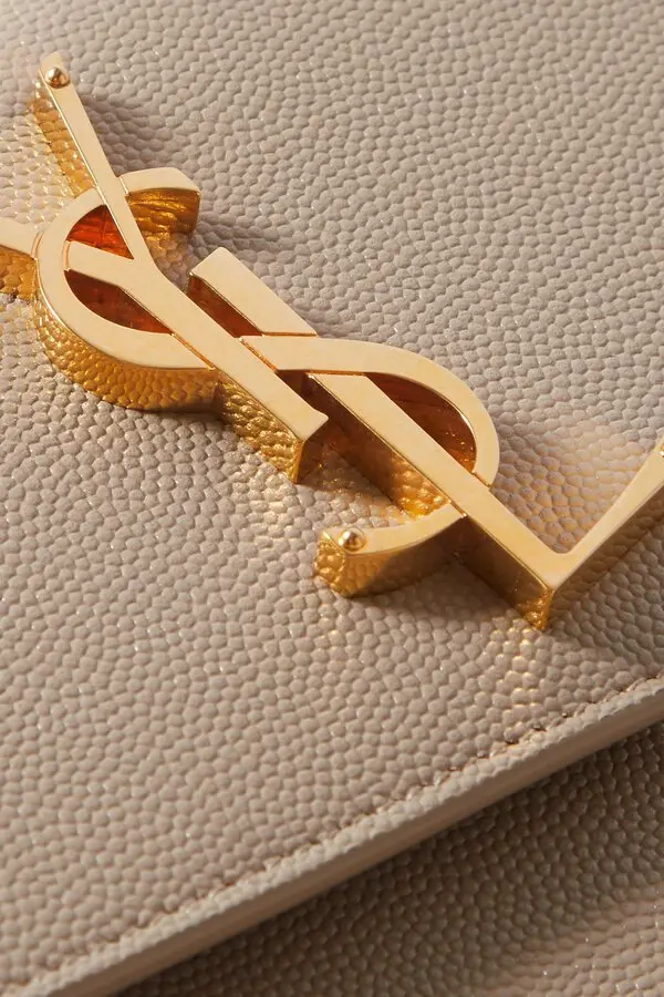 Saint Laurent Uptown Textured-leather Pouch