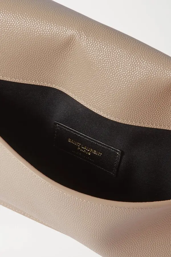 Saint Laurent Uptown Textured-leather Pouch