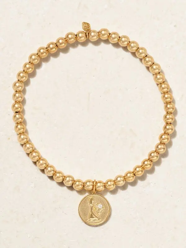SYDNEY EVAN Virgo 14-karat Diamond Bracelet - Gold