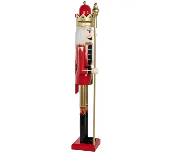 NORTHLIGHT 6' Giant Nutcracker King With Scepter