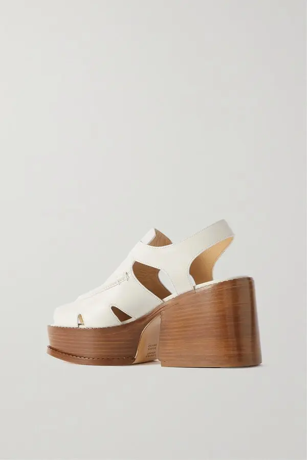 Gabriela Hearst Laric Leather Platform Sandals
